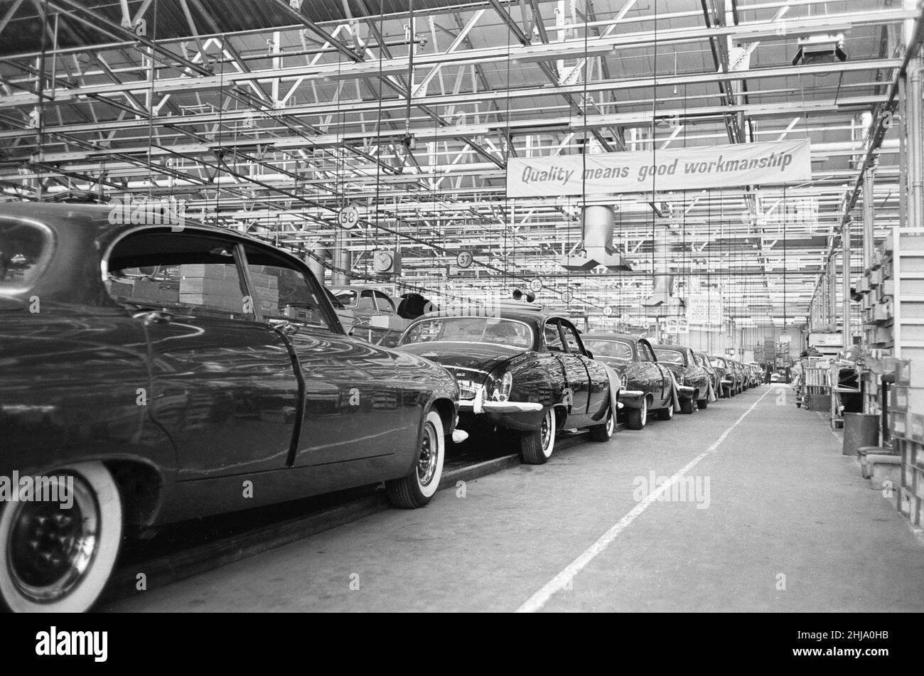 General scenes showing the new Jaguar cars coming off the production ...