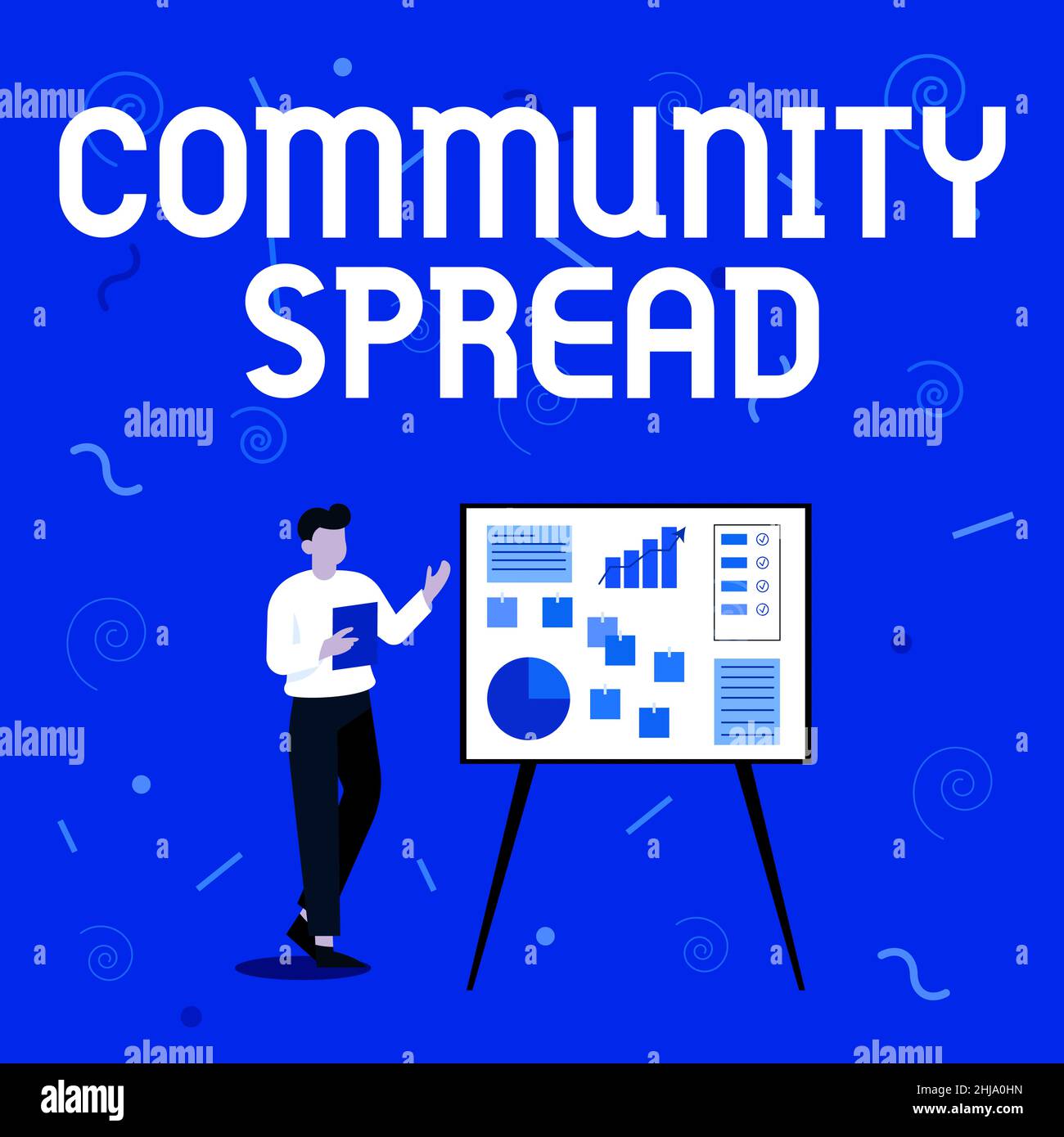 Text sign showing Community Spread. Business showcase dissemination of ...
