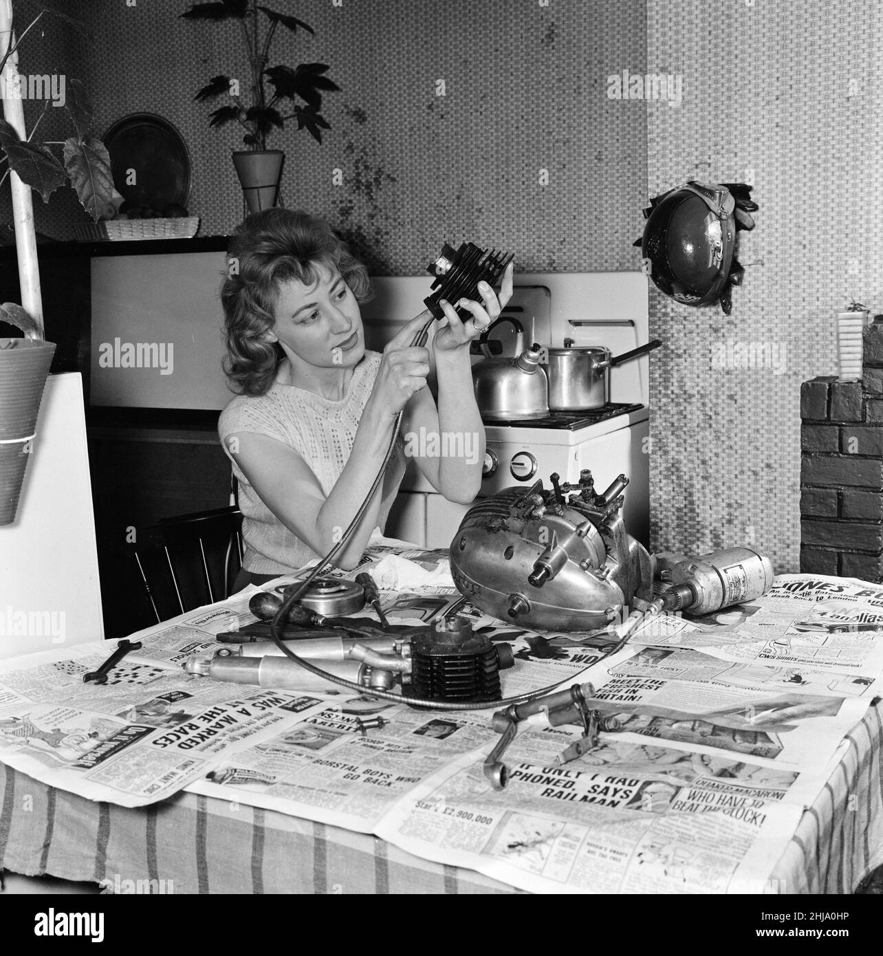 Beryl Swain, housewife and motorcycle road racer from Walthamstow ...