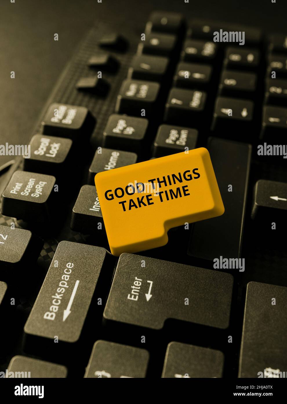 Inspiration showing sign Good Things Take Time. Business concept Be ...