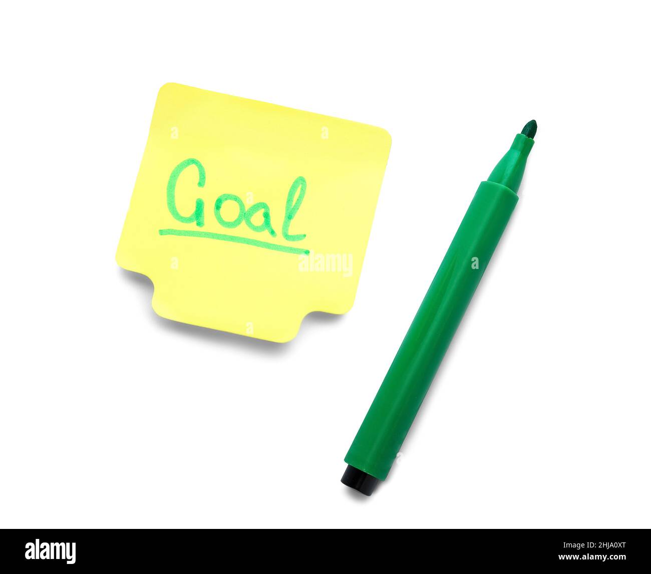 Goal planning white sheet Cut Out Stock Images & Pictures - Alamy