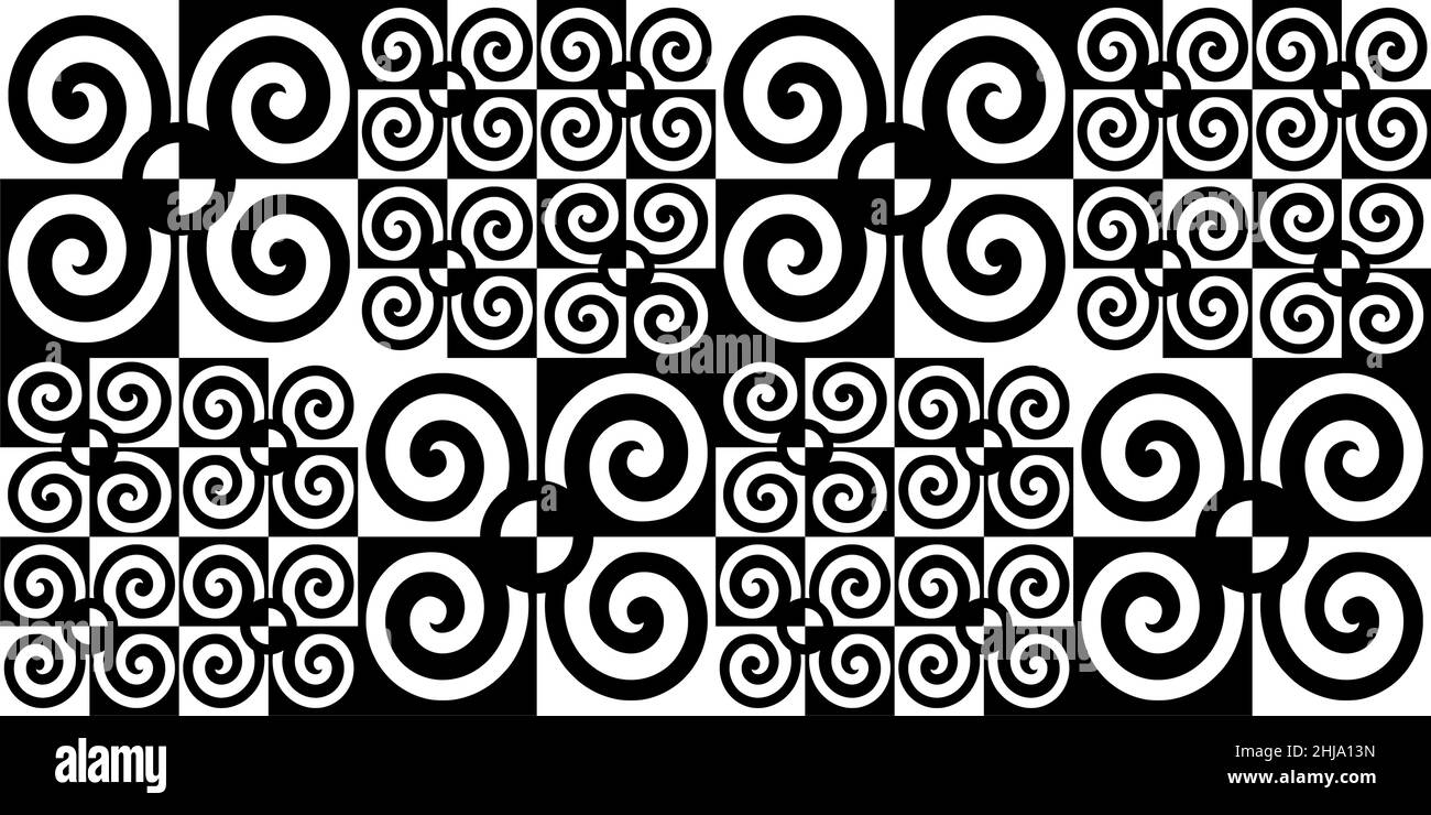 Simple Geometric Abstract Vector Pattern With Simple Shapes And Monochrome Colors Geometric