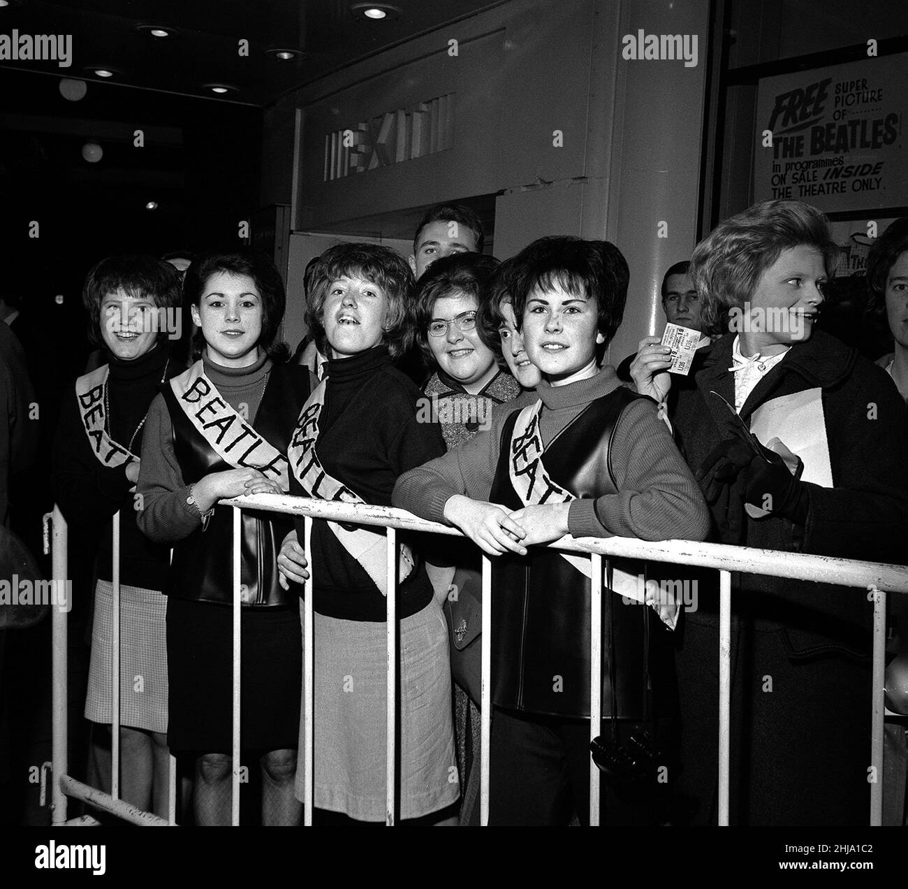 Pop Group The Beatles November 1963Paul McCartney John Lennon Ringo ...