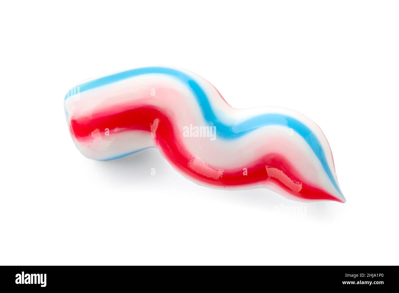 Sample of toothpaste on white background Stock Photo - Alamy