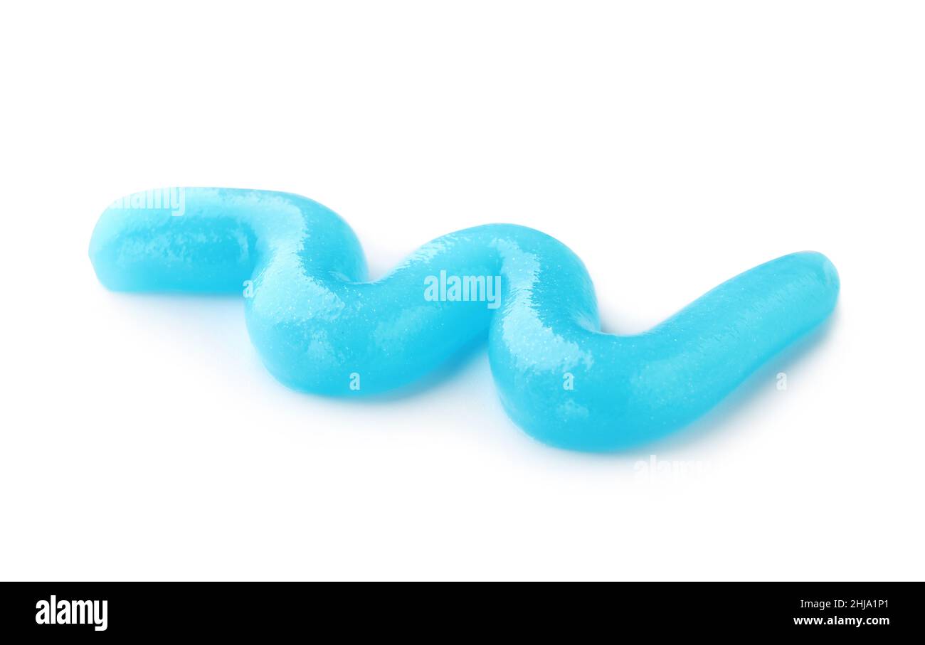 Sample of toothpaste on white background Stock Photo - Alamy