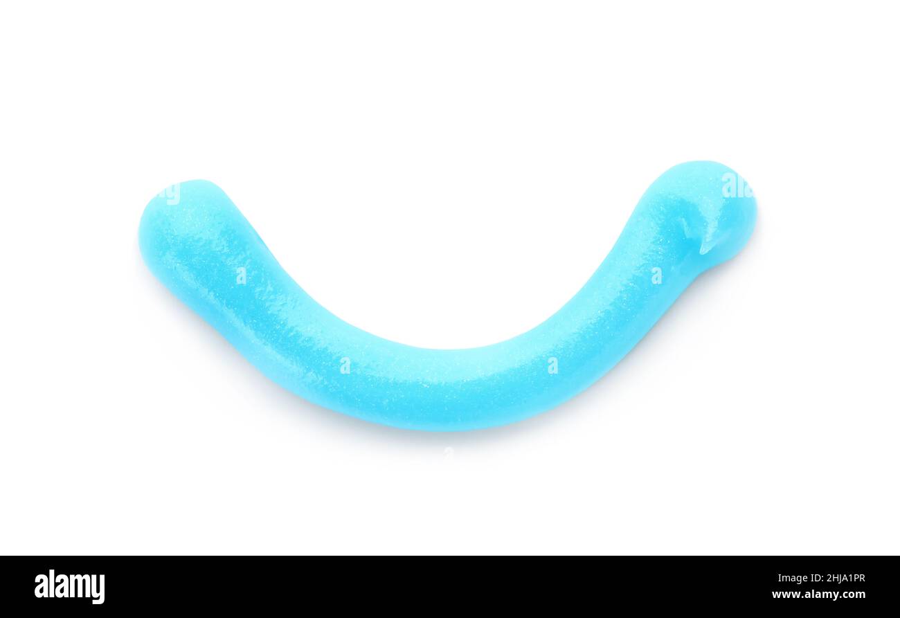 Sample of toothpaste on white background Stock Photo - Alamy