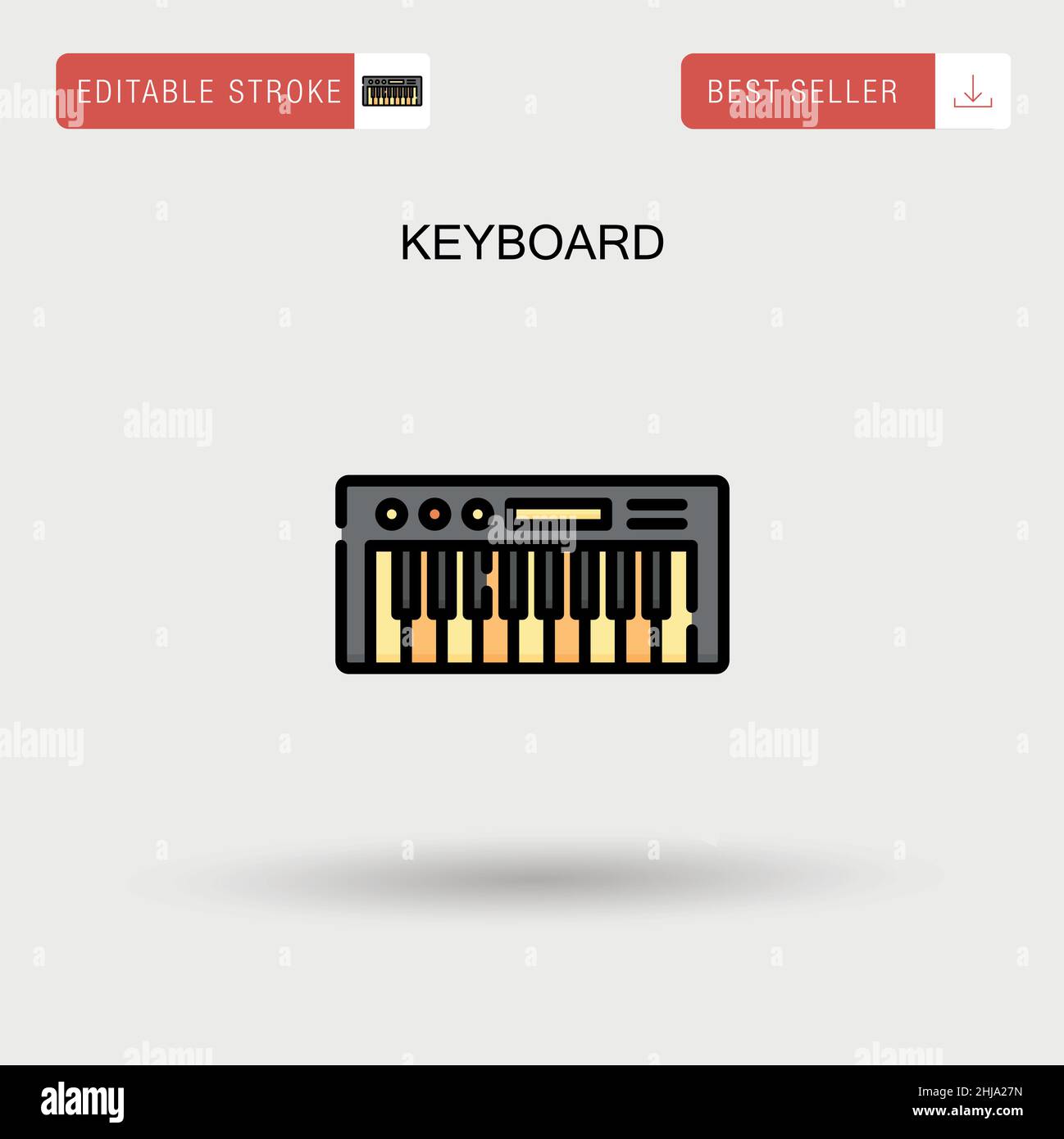 Modern pc gaming keyboard Stock Vector Images - Alamy
