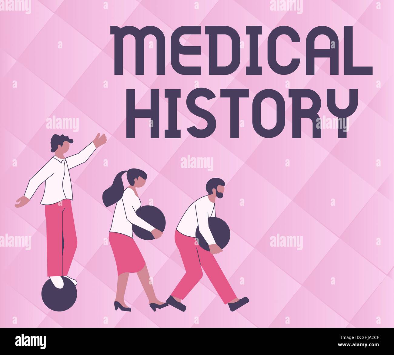 Writing displaying text Medical History. Concept meaning record of past ...