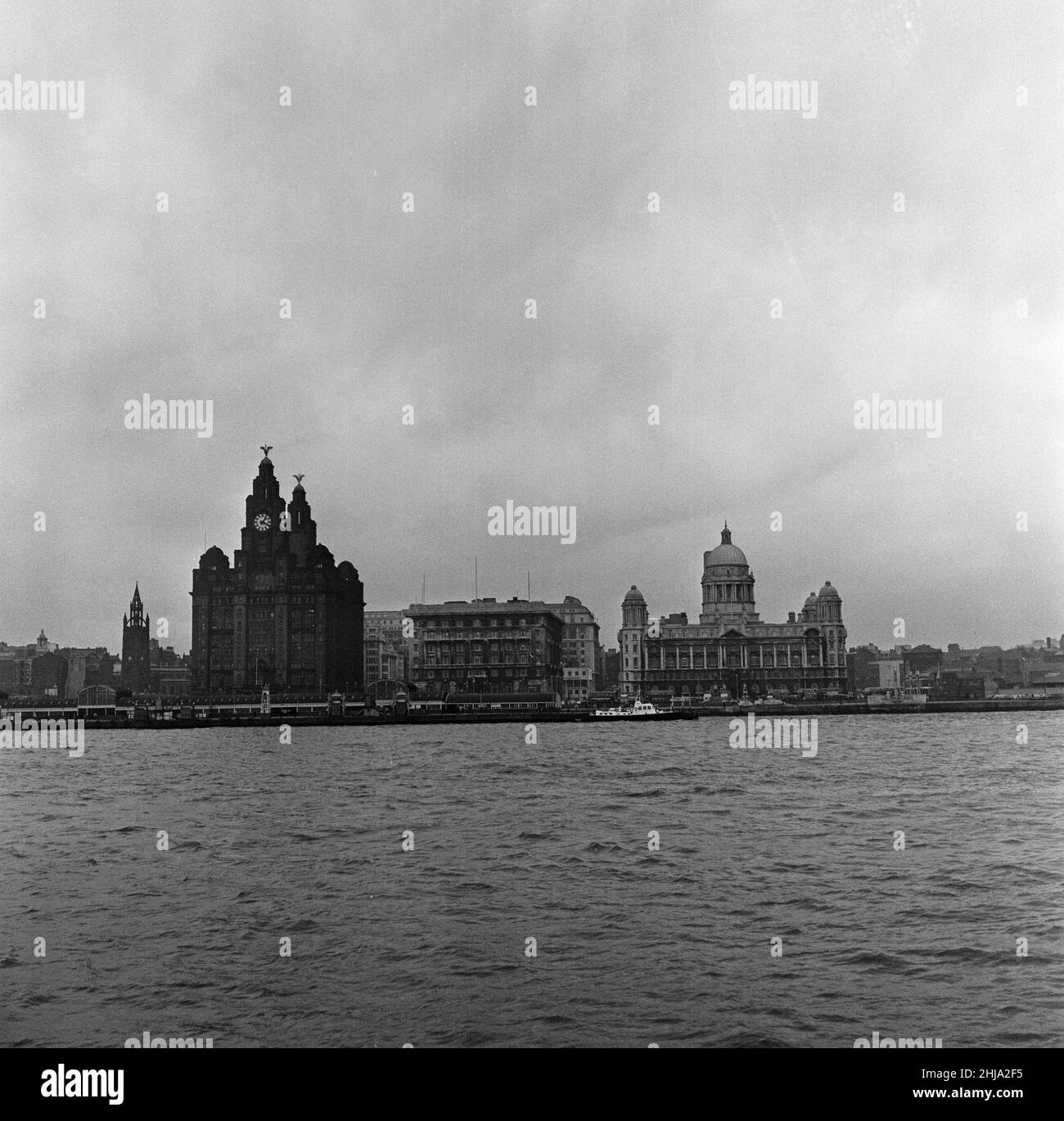 Liverpool Waterfront, taken from the Birkenhead ferry boat. 1st ...