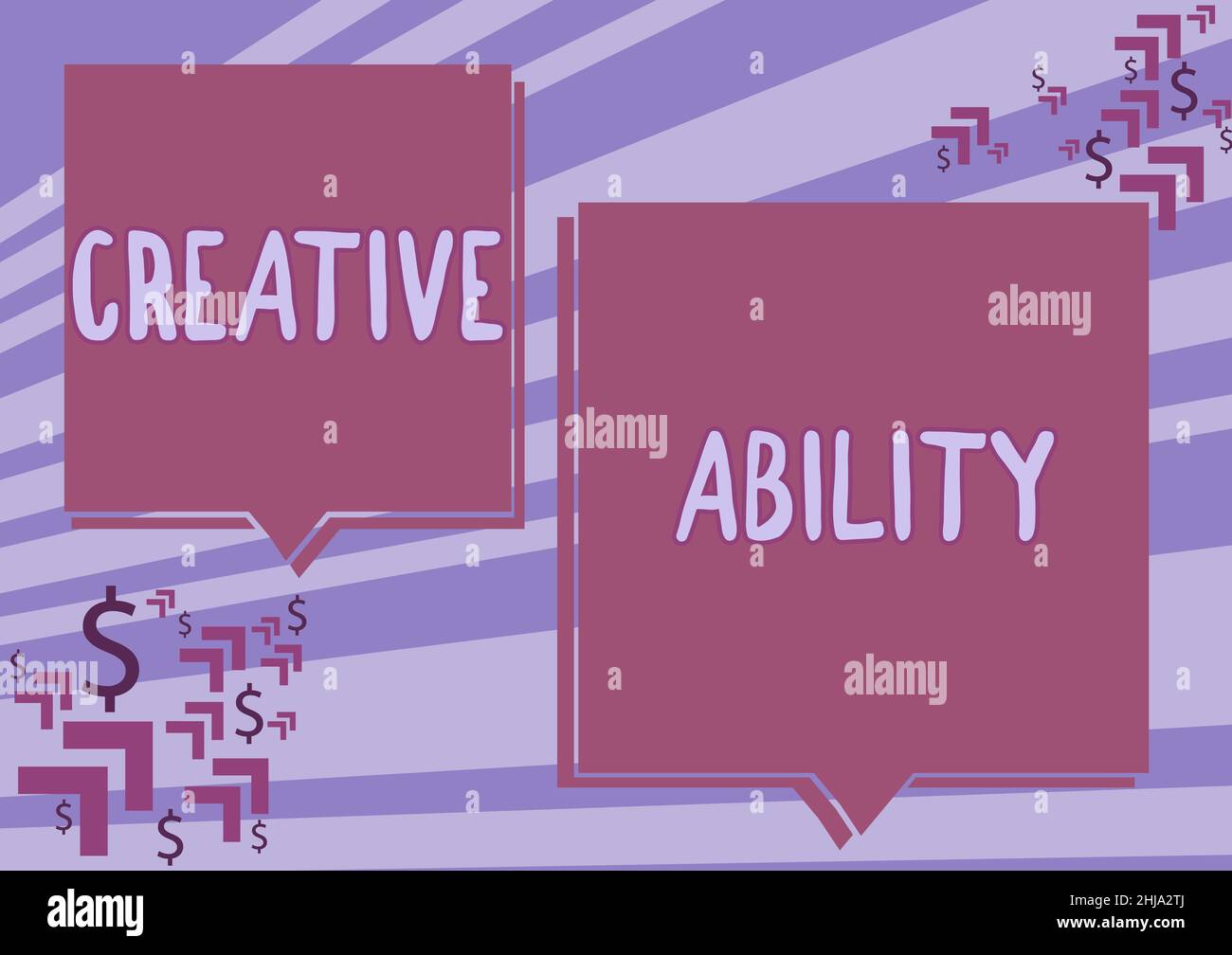 Conceptual display Creative Ability. Word for power to act freely to ...