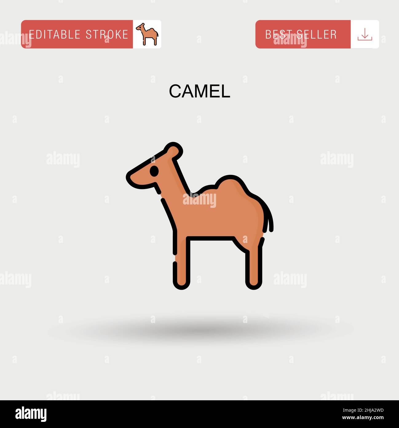Camel Simple vector icon Stock Vector Image & Art - Alamy