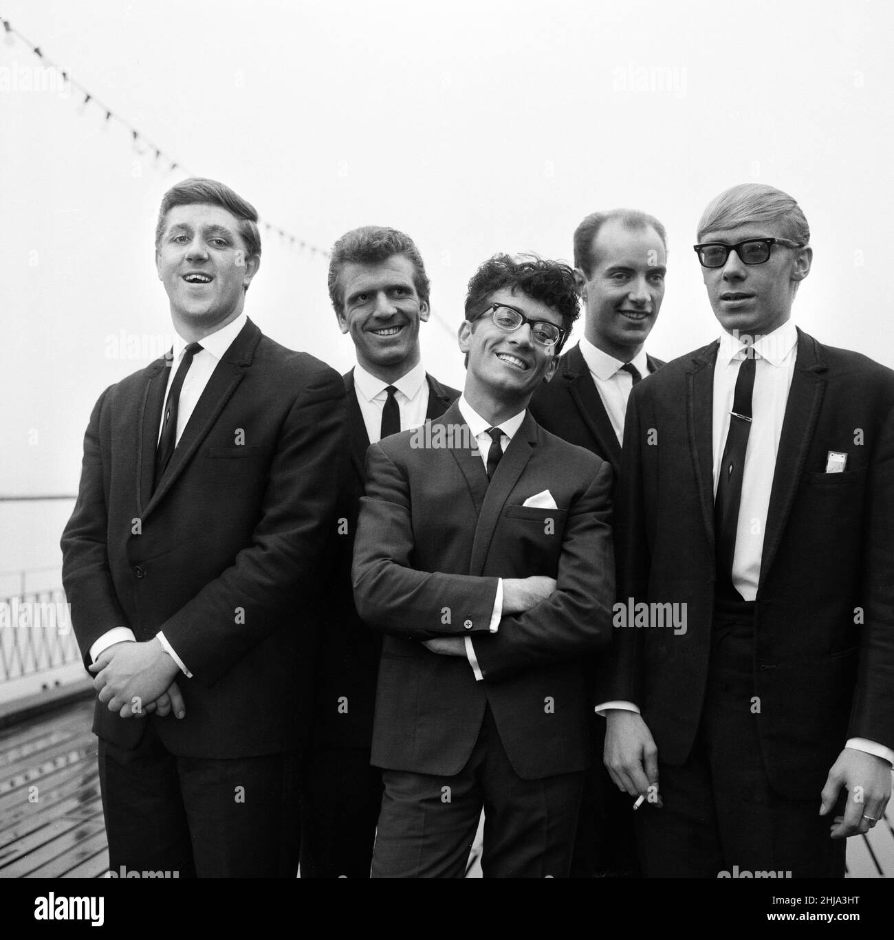 Manchester pop group Freddie and the Dreamers on Britannia Pier in ...