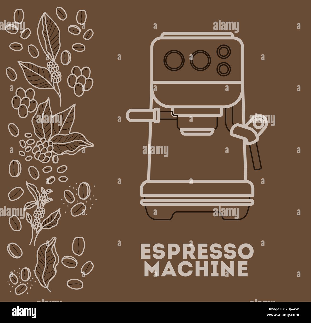 espresso machine card Stock Vector Image & Art - Alamy
