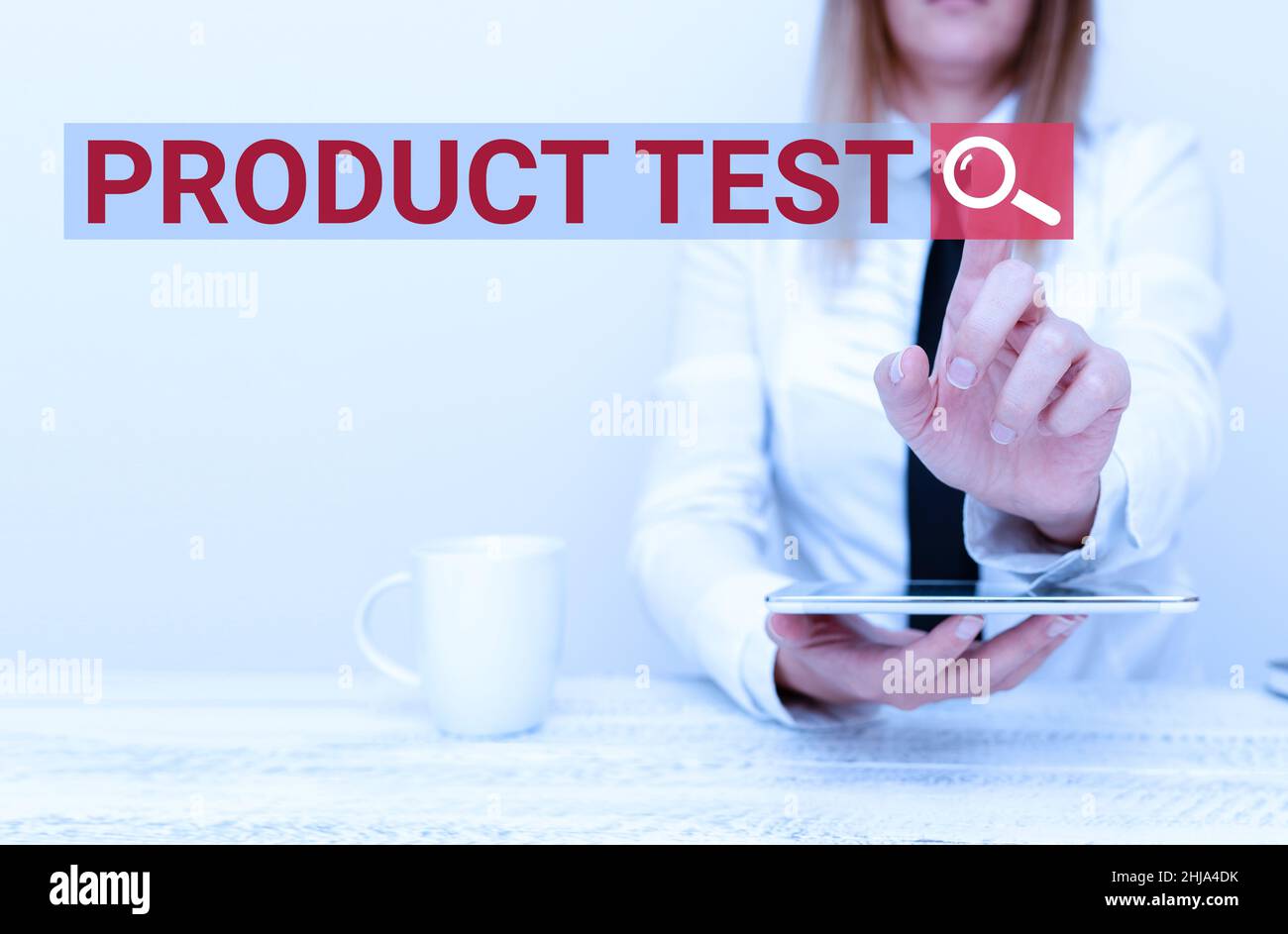 Hand writing sign Product Test. Concept meaning process of measuring ...