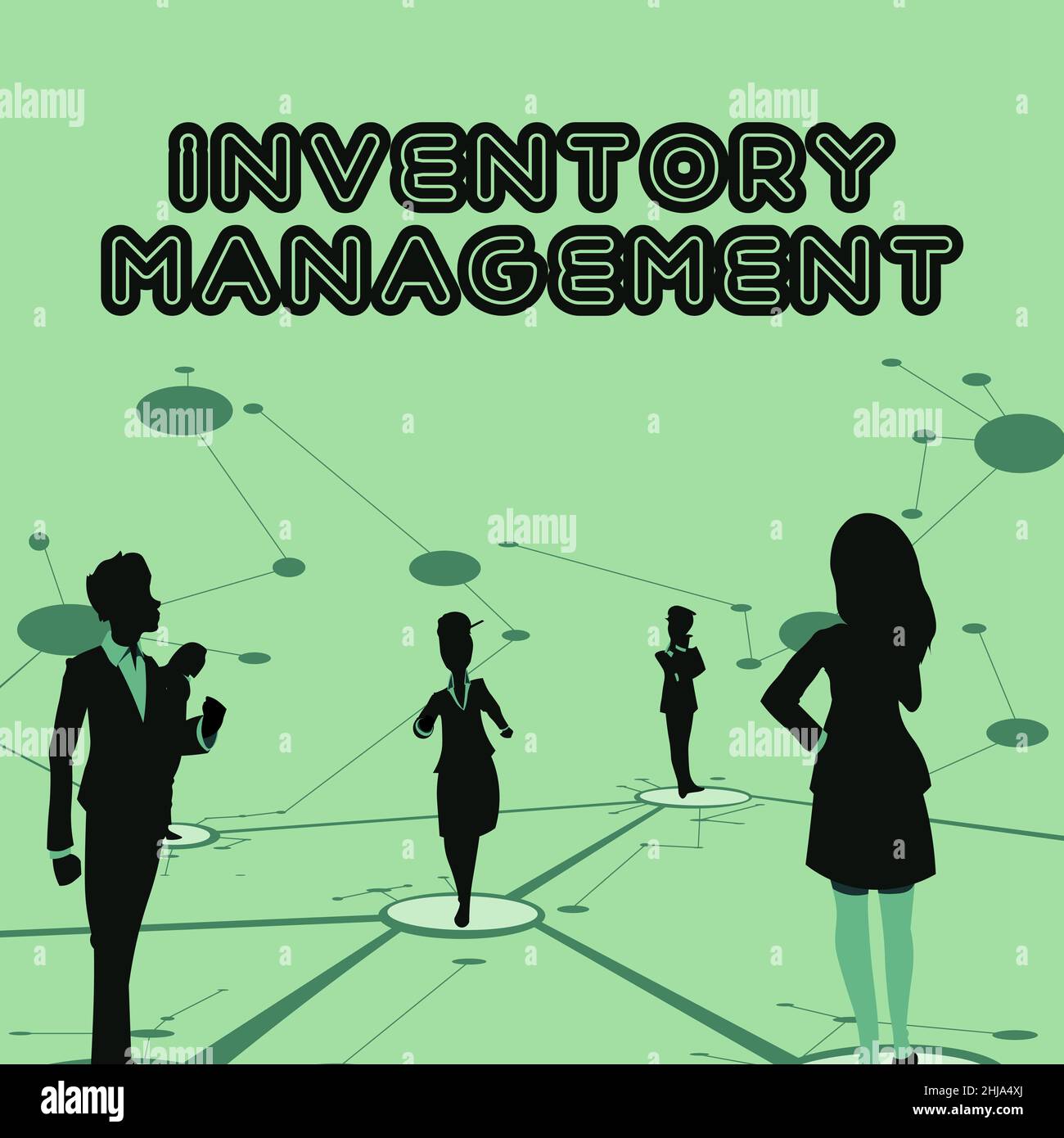 Text sign showing Inventory Management. Internet Concept supervision of ...