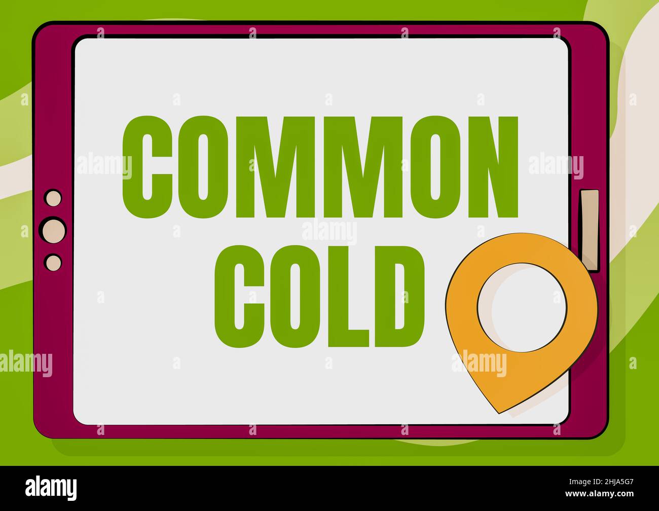 Handwriting text Common Cold. Word for viral infection in upper ...