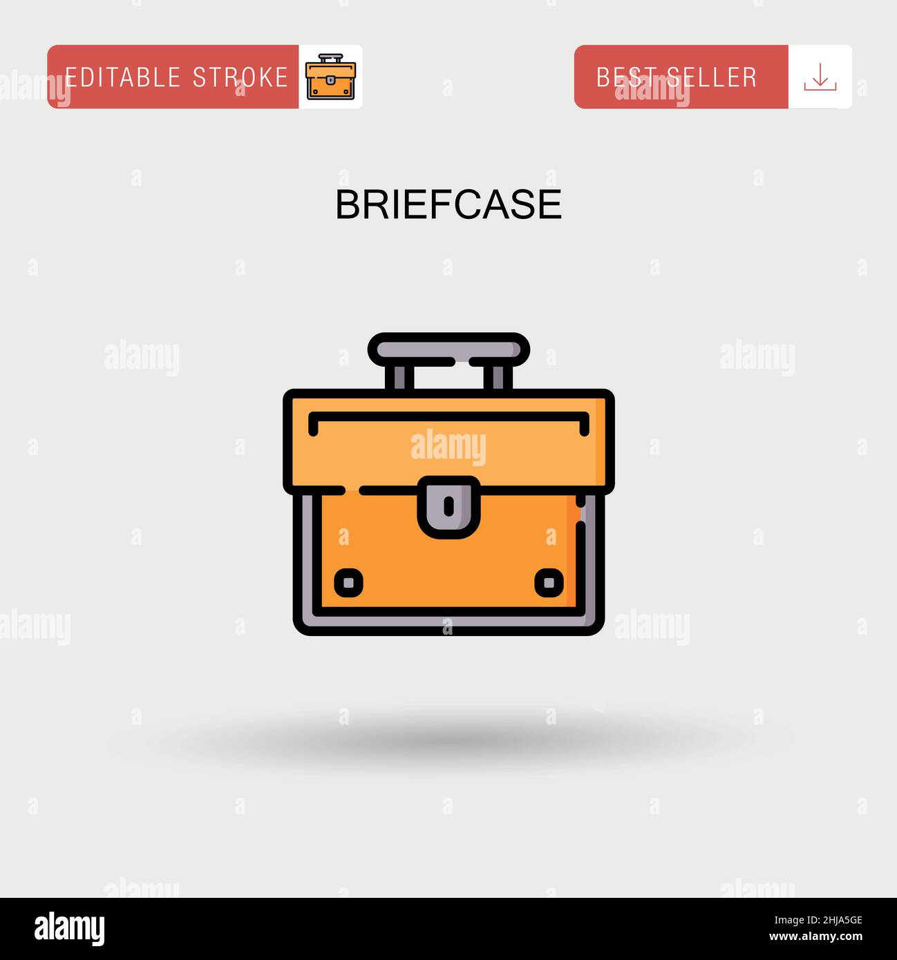 Briefcase icon portfolio symbol flat hi-res stock photography and ...