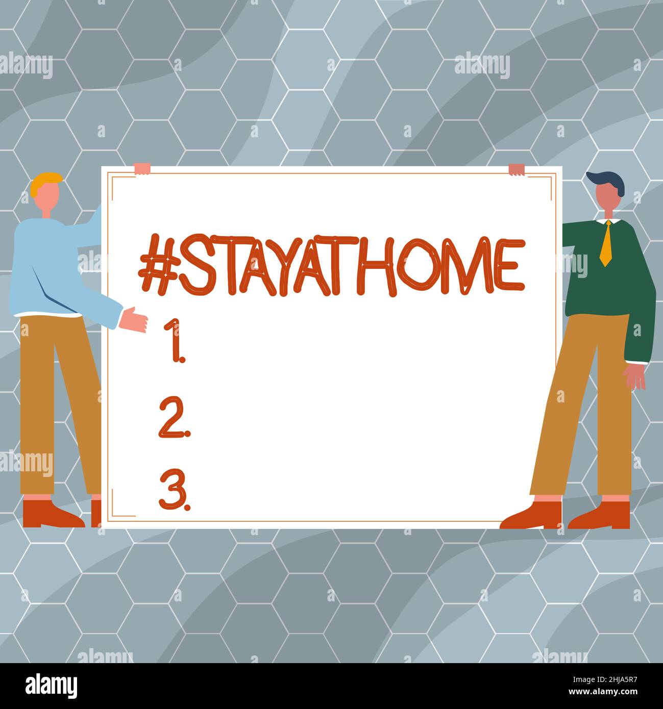 Conceptual display Hashtag Stay at home. Business approach a trending ...