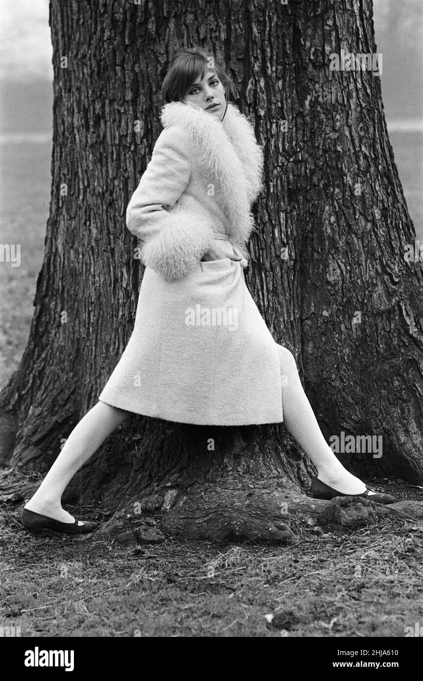 Jane Birkin, Actress and Model, models for The Sun Women's Page, poses ...