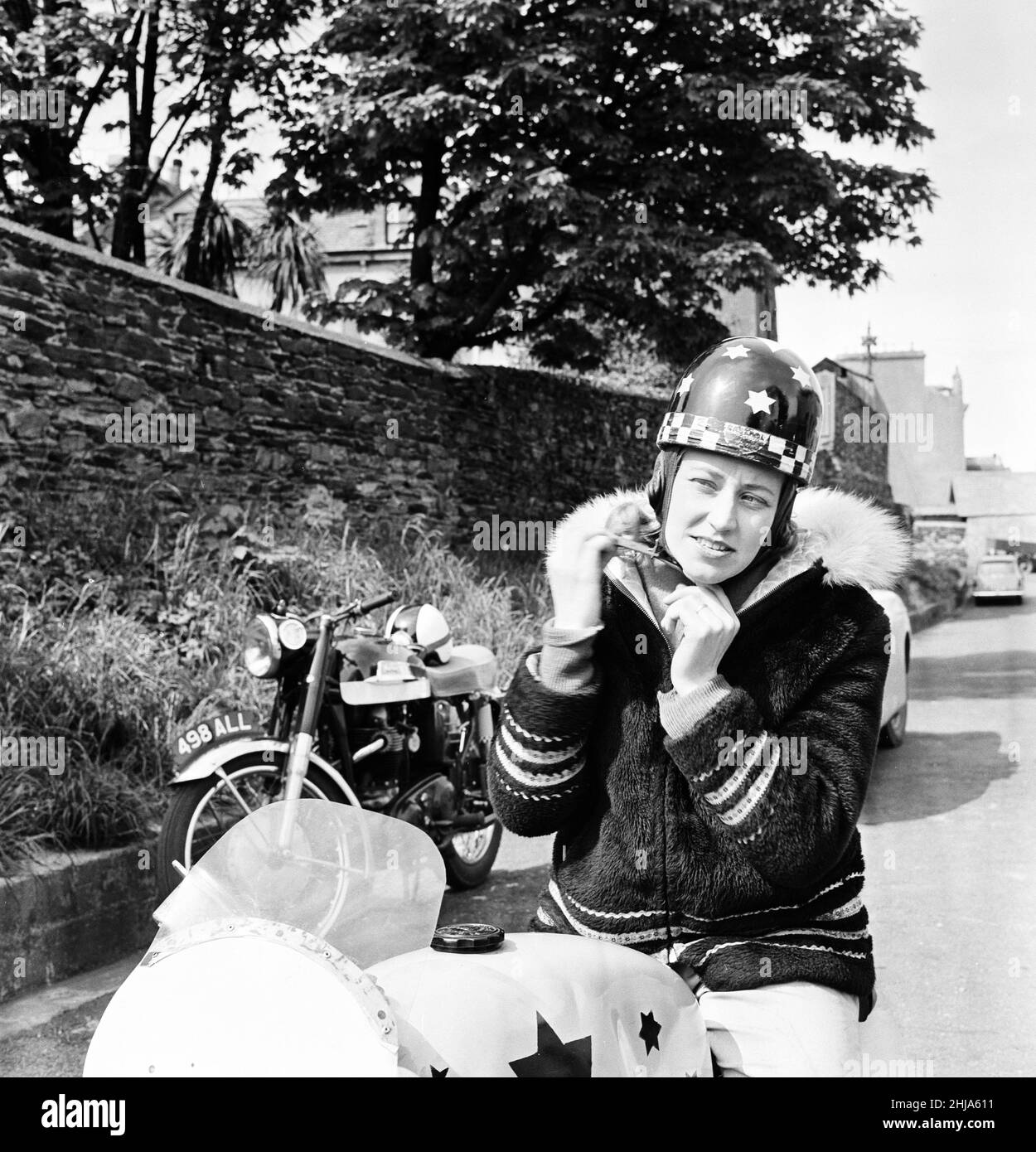 Beryl Swain, motorcycle road racer and the first woman to compete solo ...