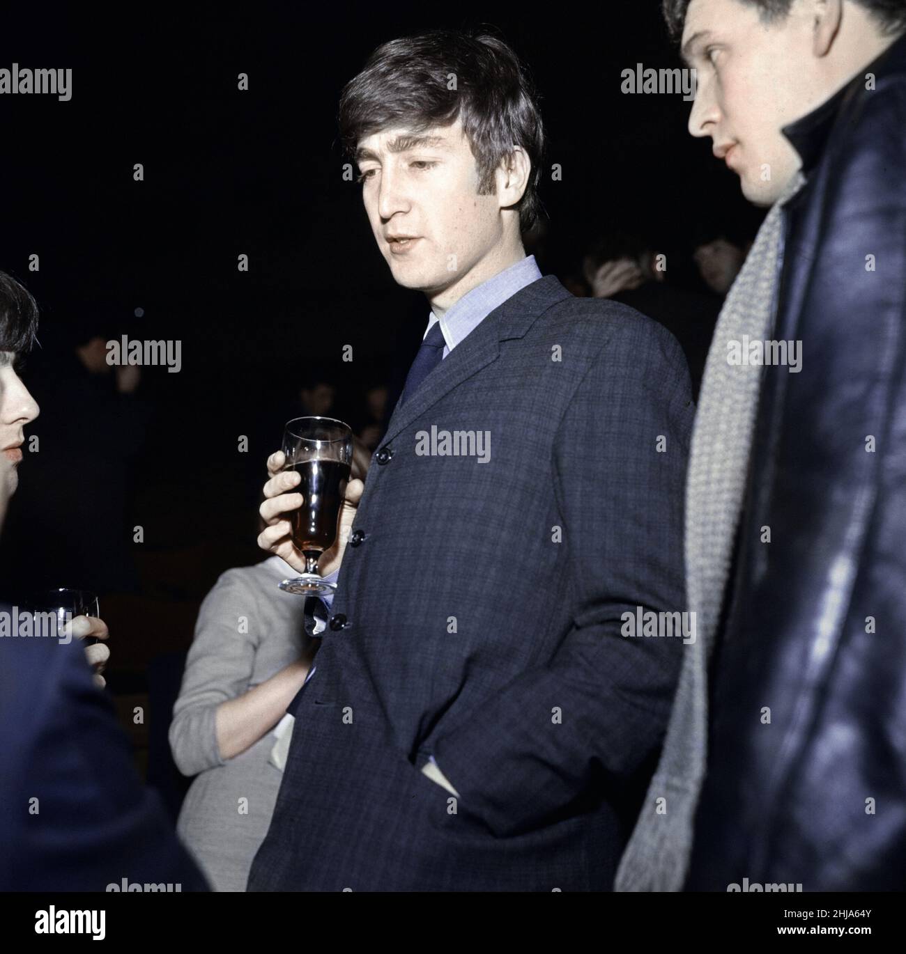 John Lennon, singer of British pop group The Beatles, pictured at ...