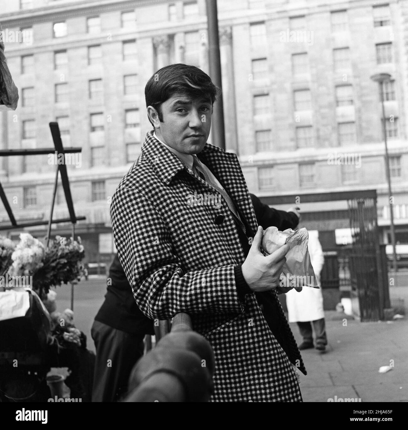Liverpool comedian, Jimmy Tarbuck, who is in London for a TV series and ...