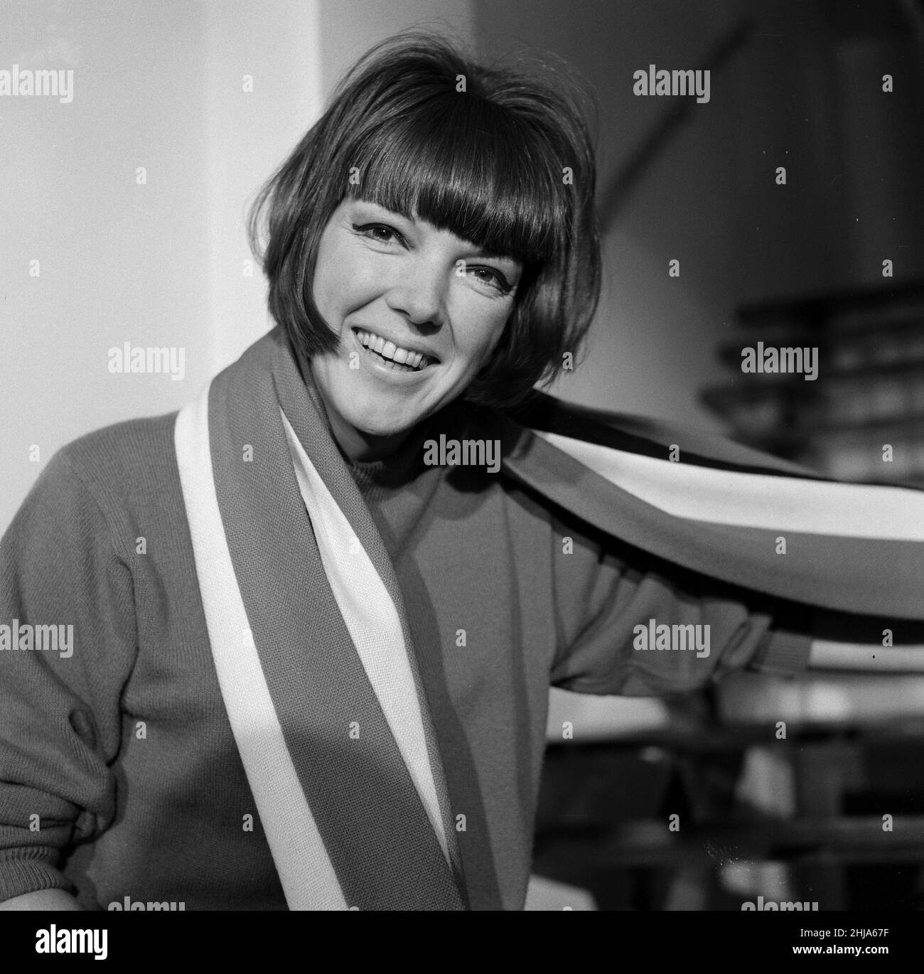 Mary Quant, fashion designer and expert, pictured in her Knightsbridge ...