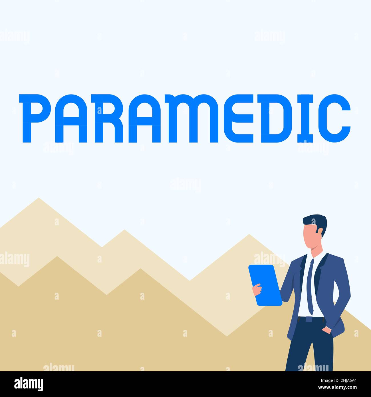Text sign showing Paramedic. Concept meaning a health worker having an ...