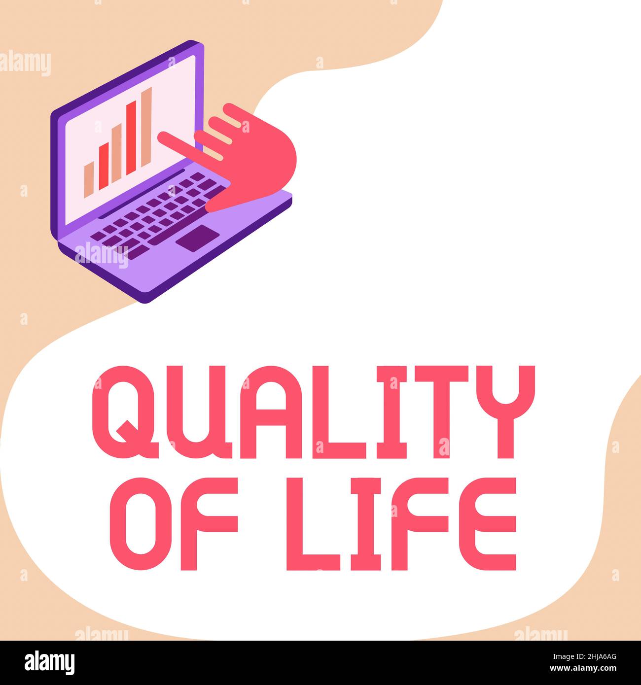 Text sign showing Quality Of Life. Business concept Family People ...