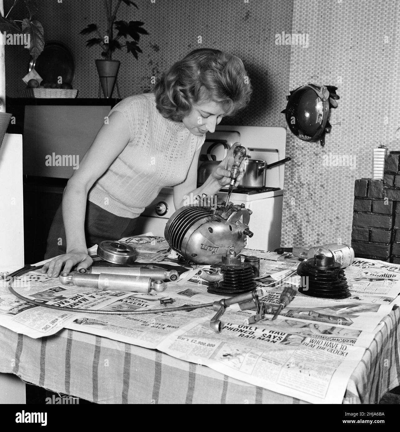 Beryl Swain, housewife and motorcycle road racer from Walthamstow ...