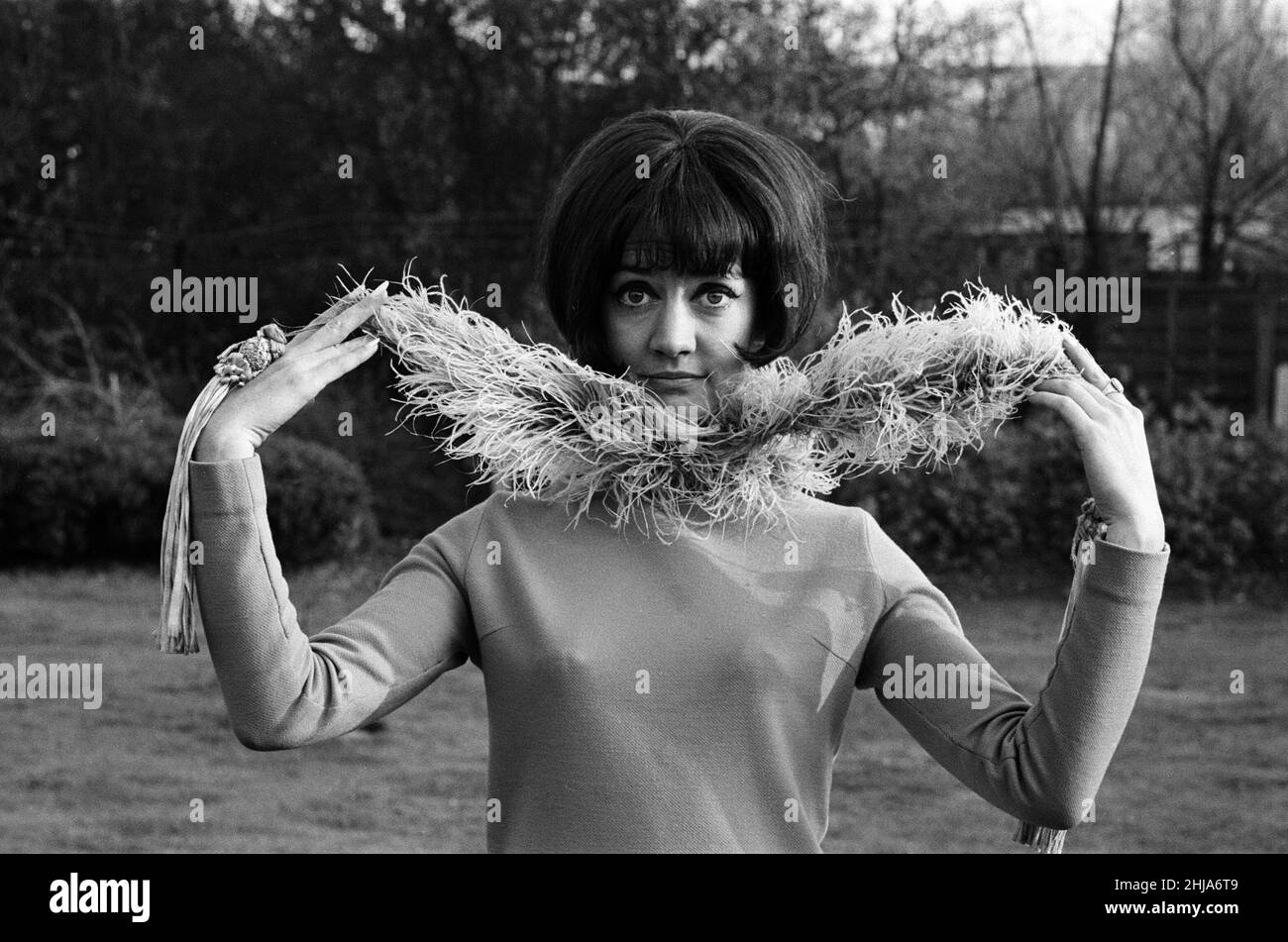 Amanda Barrie rehearsing at ATV studios, Elstree. She is currently ...