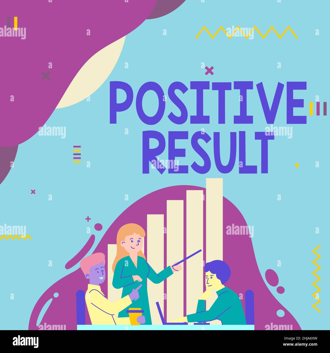 Text sign showing Positive Result. Conceptual photo shows that a person ...