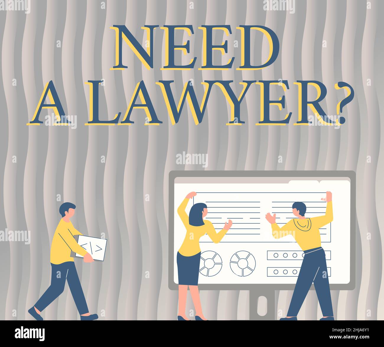 Text showing inspiration Need A Lawyer Question. Business approach ...