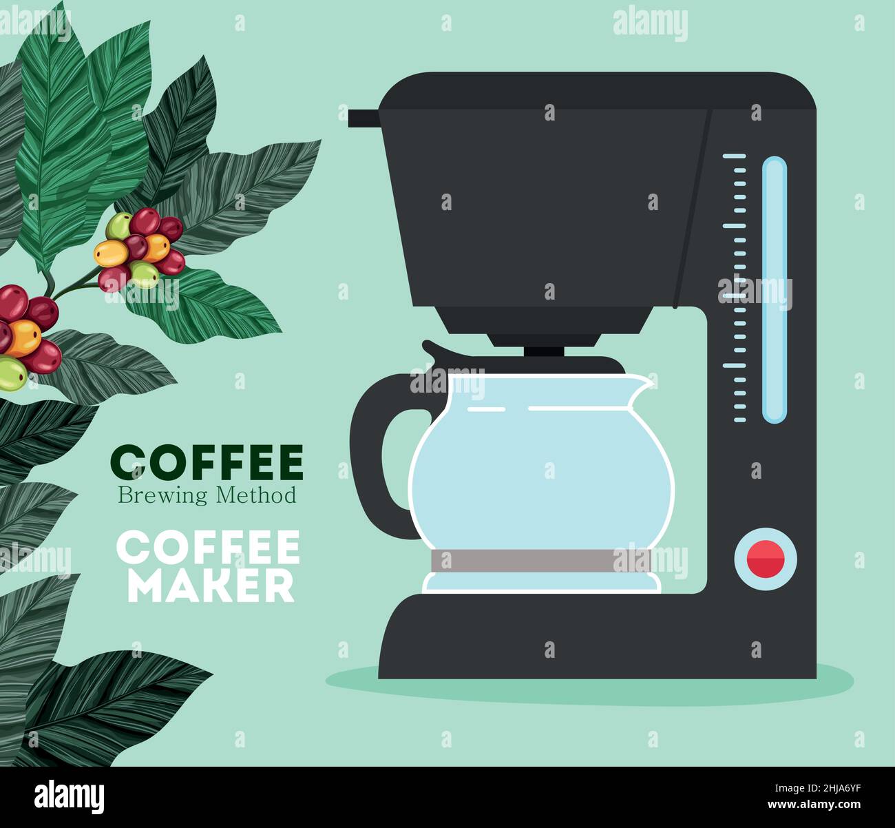 coffee maker poster Stock Vector Image & Art - Alamy