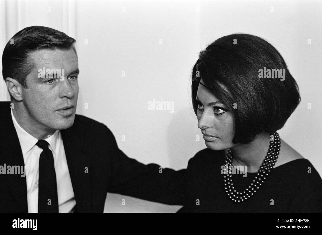 Sophia Loren at a reception in the River Room of the Savoy Hotel. She ...