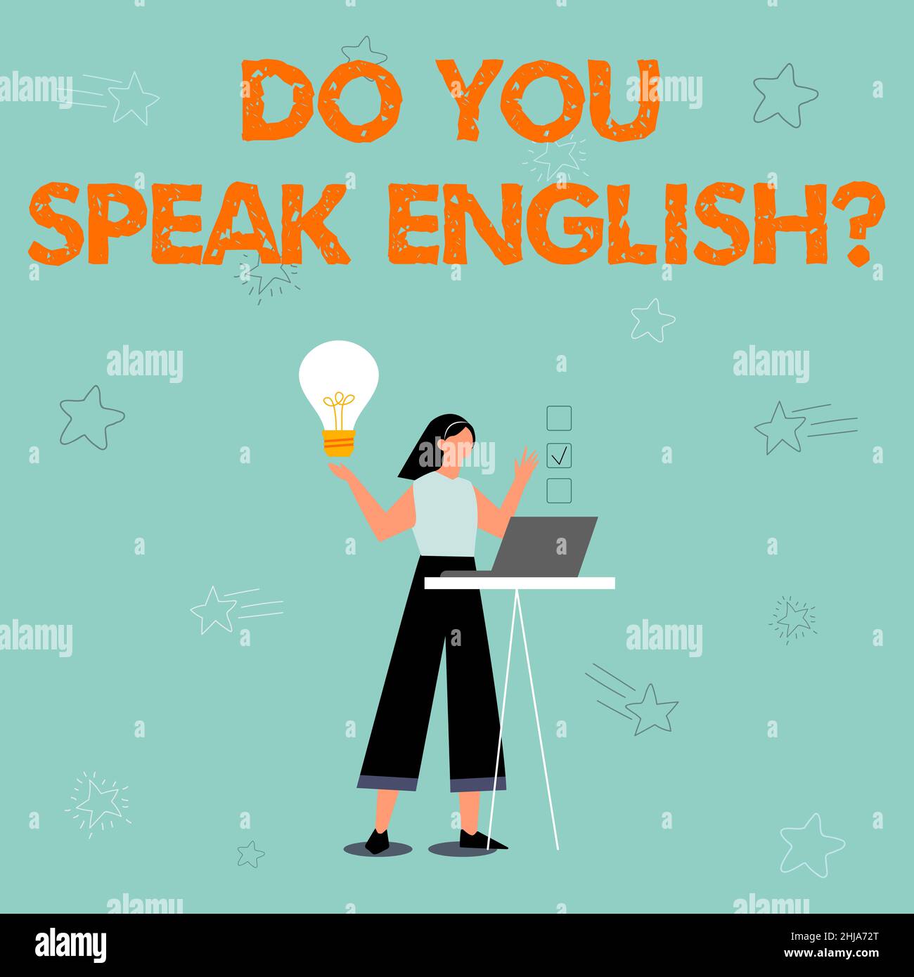 Person Speaking English