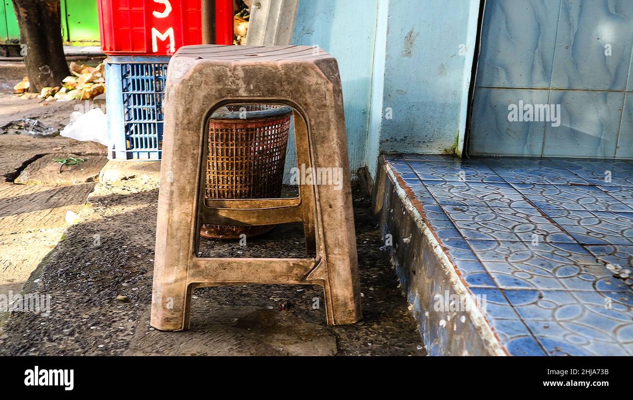 chair for sitting made of plastic Stock Photo - Alamy