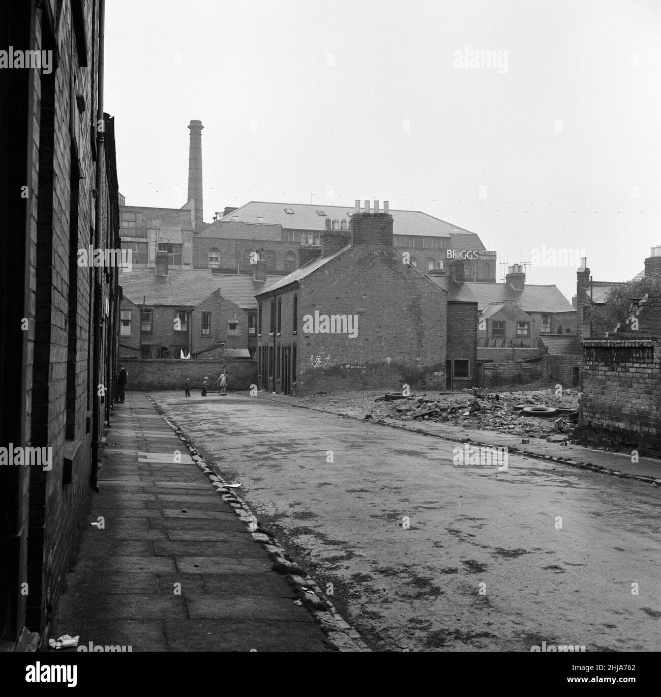 Slum areas of Leicester. 18th October 1963 Stock Photo - Alamy