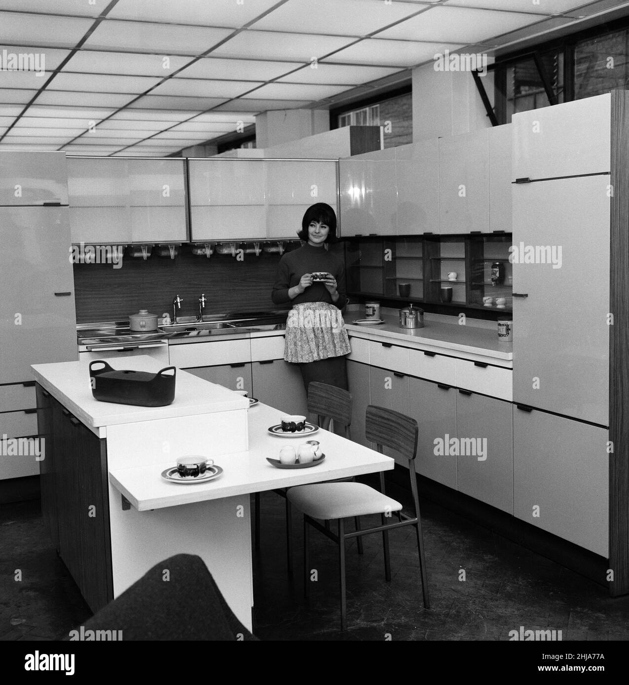 Hygena System kitchen 29th March 1964 Stock Photo Alamy
