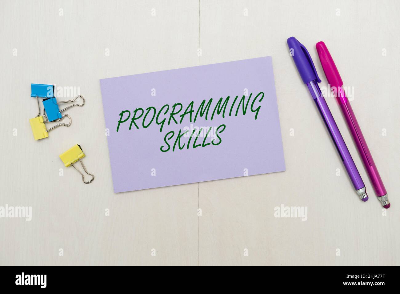 Conceptual caption Programming Skills. Business idea expertise required ...