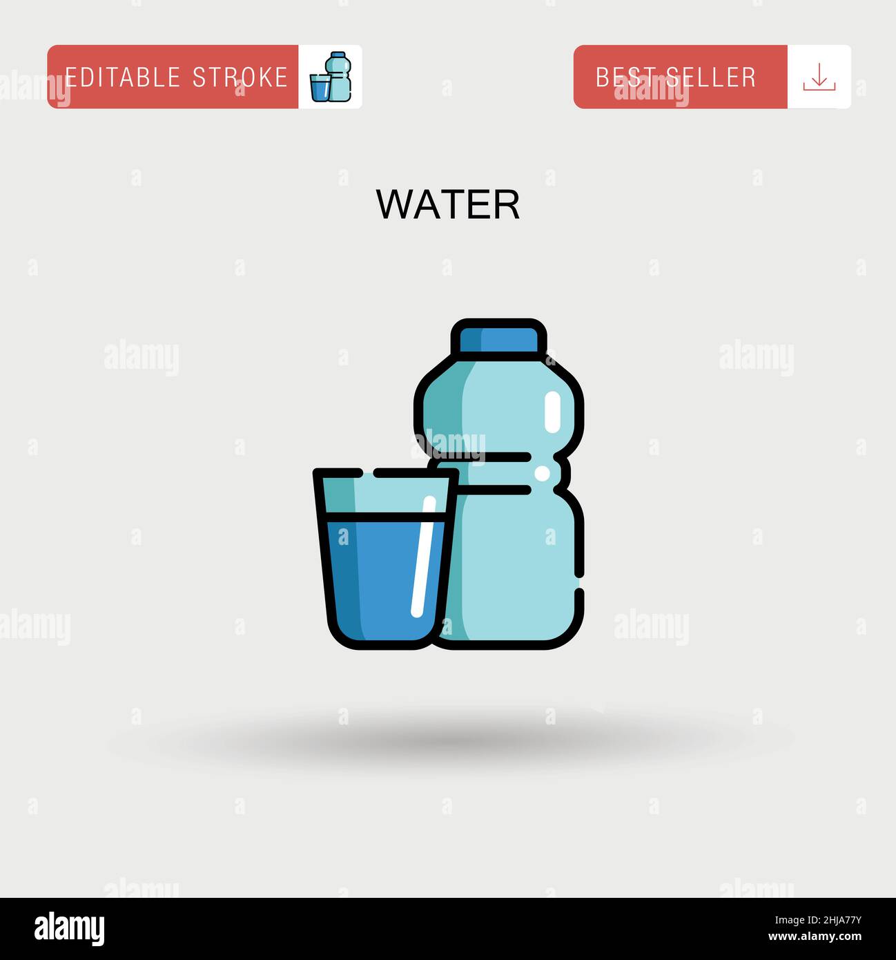 Water Simple vector icon Stock Vector Image & Art - Alamy