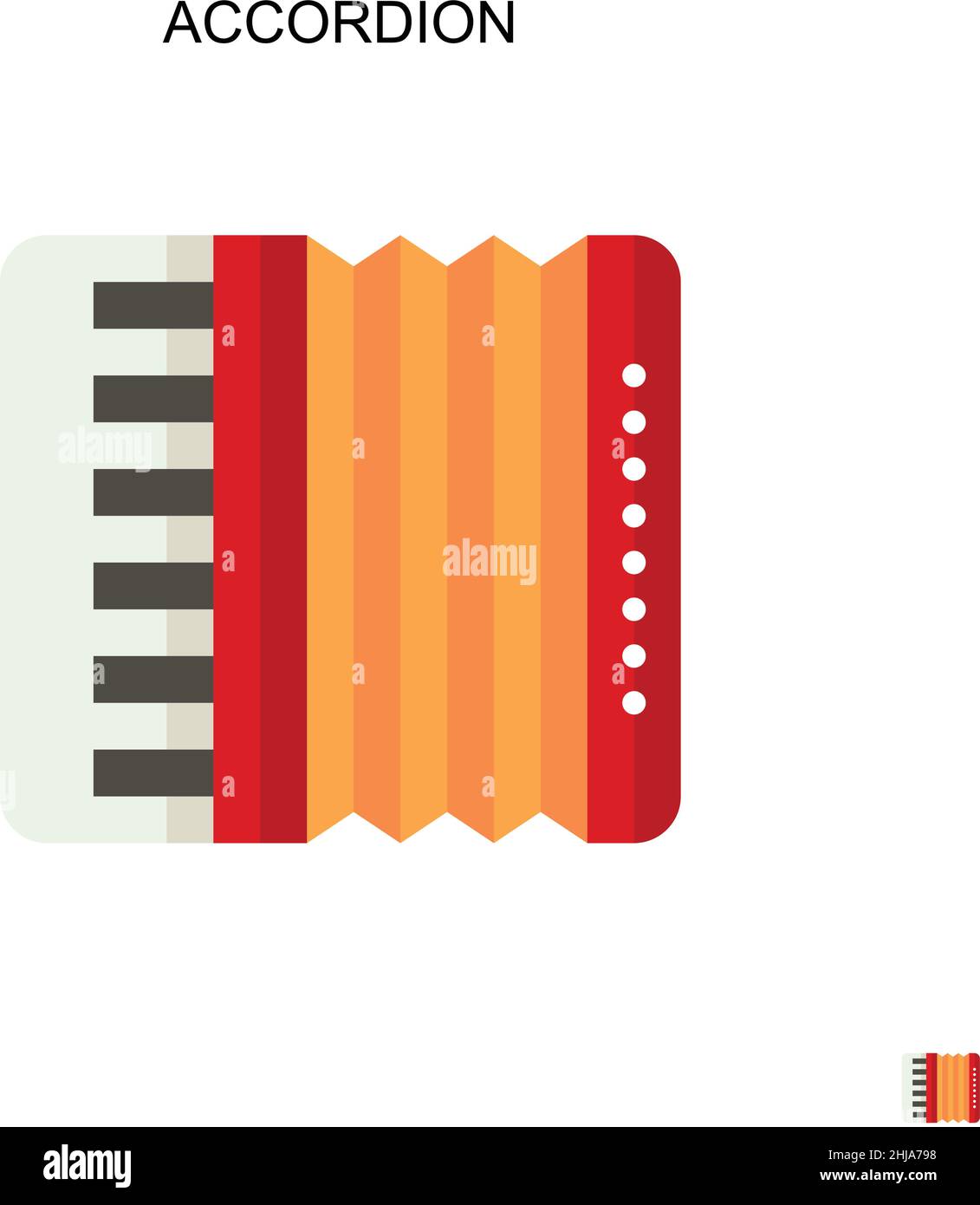 Accordion Simple Vector Icon Illustration Symbol Design Template For Web Mobile Ui Element
