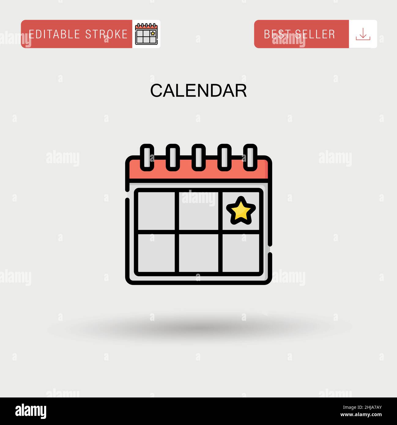 Calendar Simple vector icon Stock Vector Image & Art - Alamy