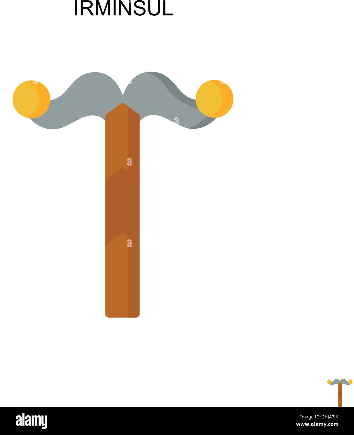 Irminsul Simple vector icon. Illustration symbol design template for ...