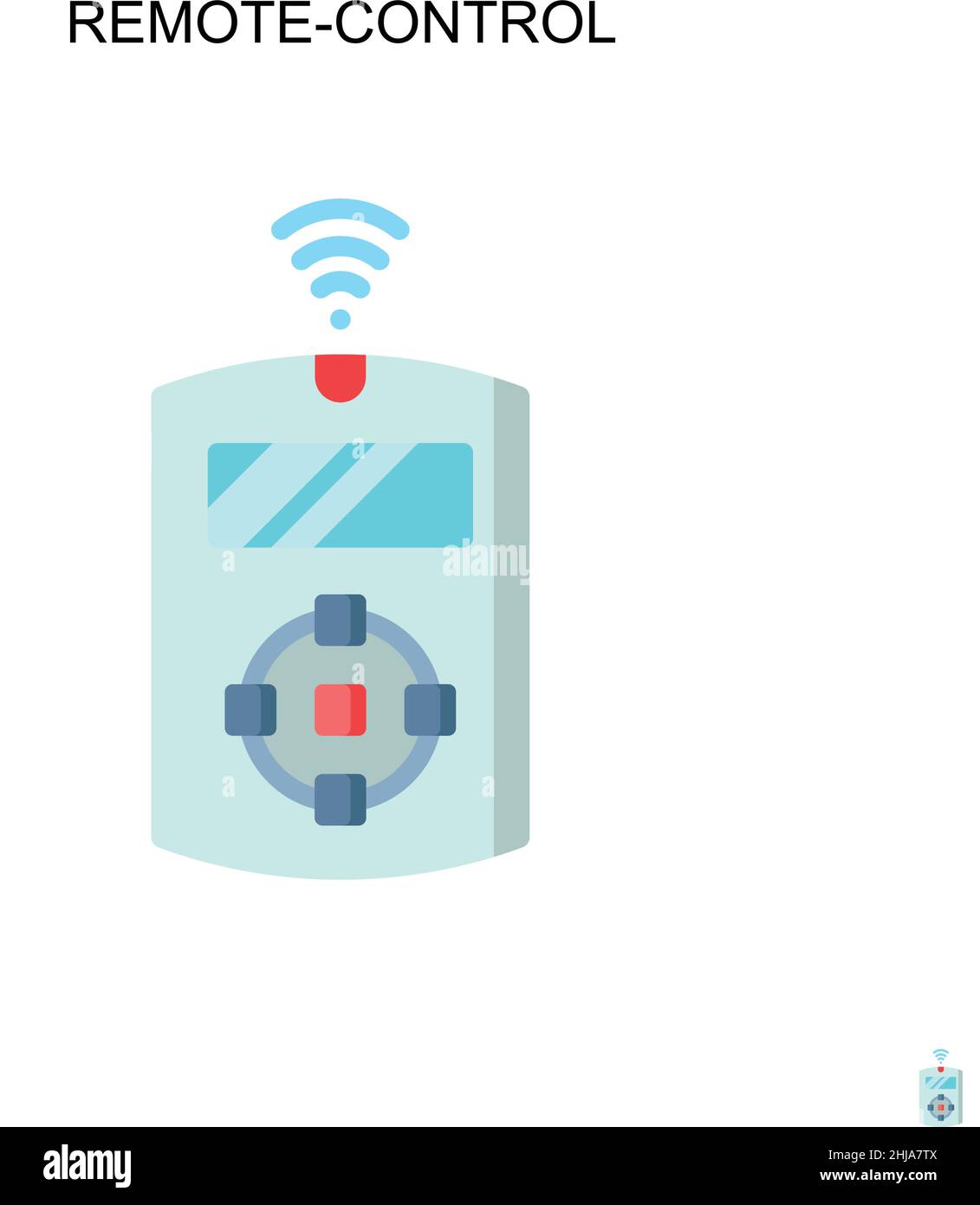 Remote-control Simple vector icon. Illustration symbol design template ...