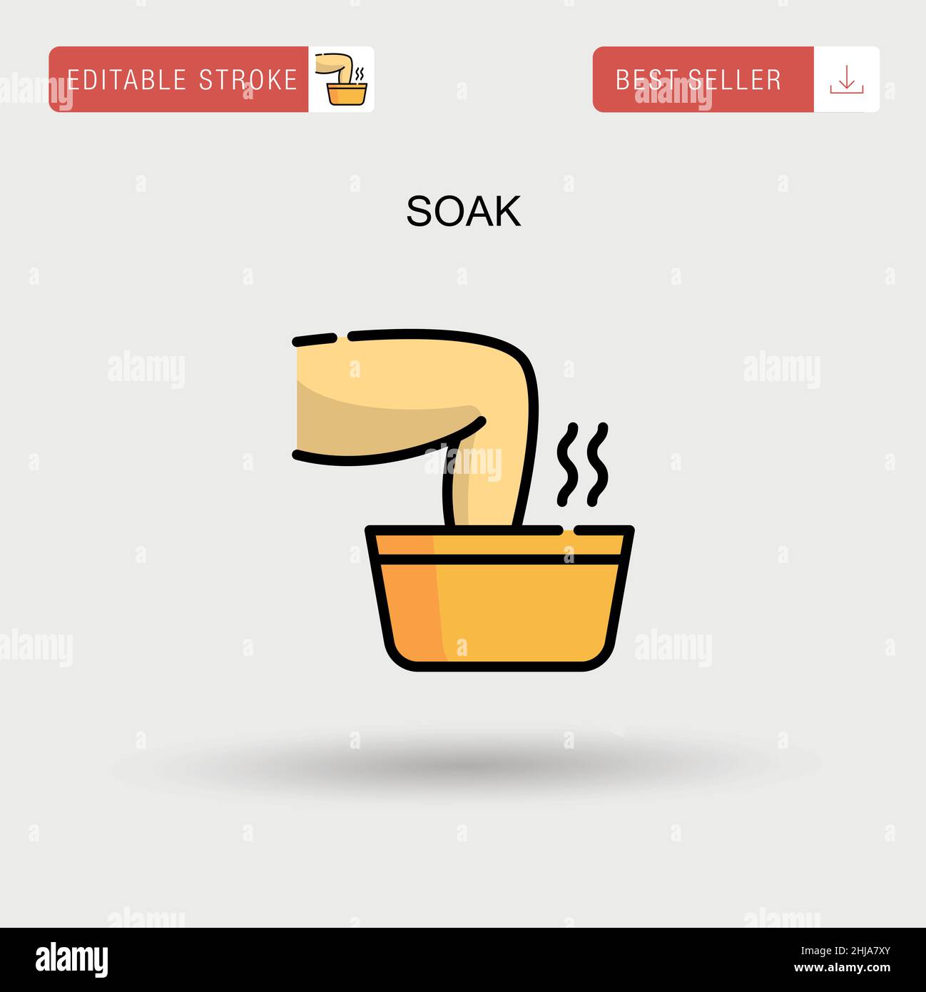 Soak Simple vector icon Stock Vector Image & Art - Alamy