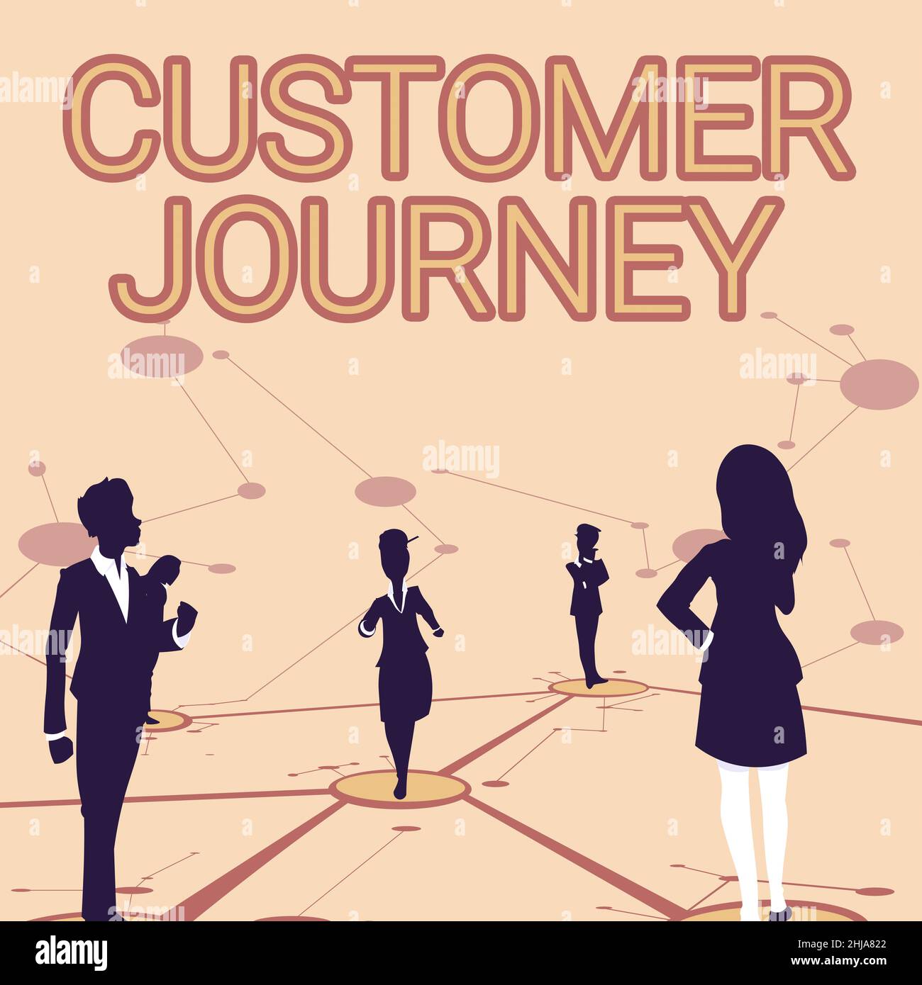 Conceptual display Customer Journey. Business idea complete service and ... Conceptual display Customer Journey. Business idea complete service and ...