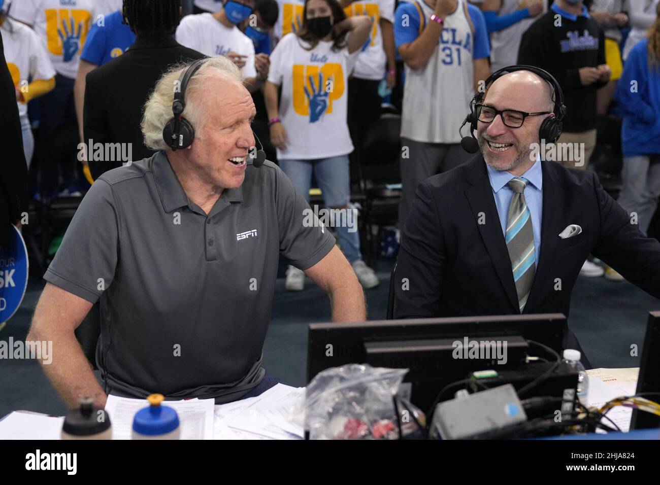 Los Angeles, United States. 25th Jan, 2022. ESPN analyst Bill Walton ...