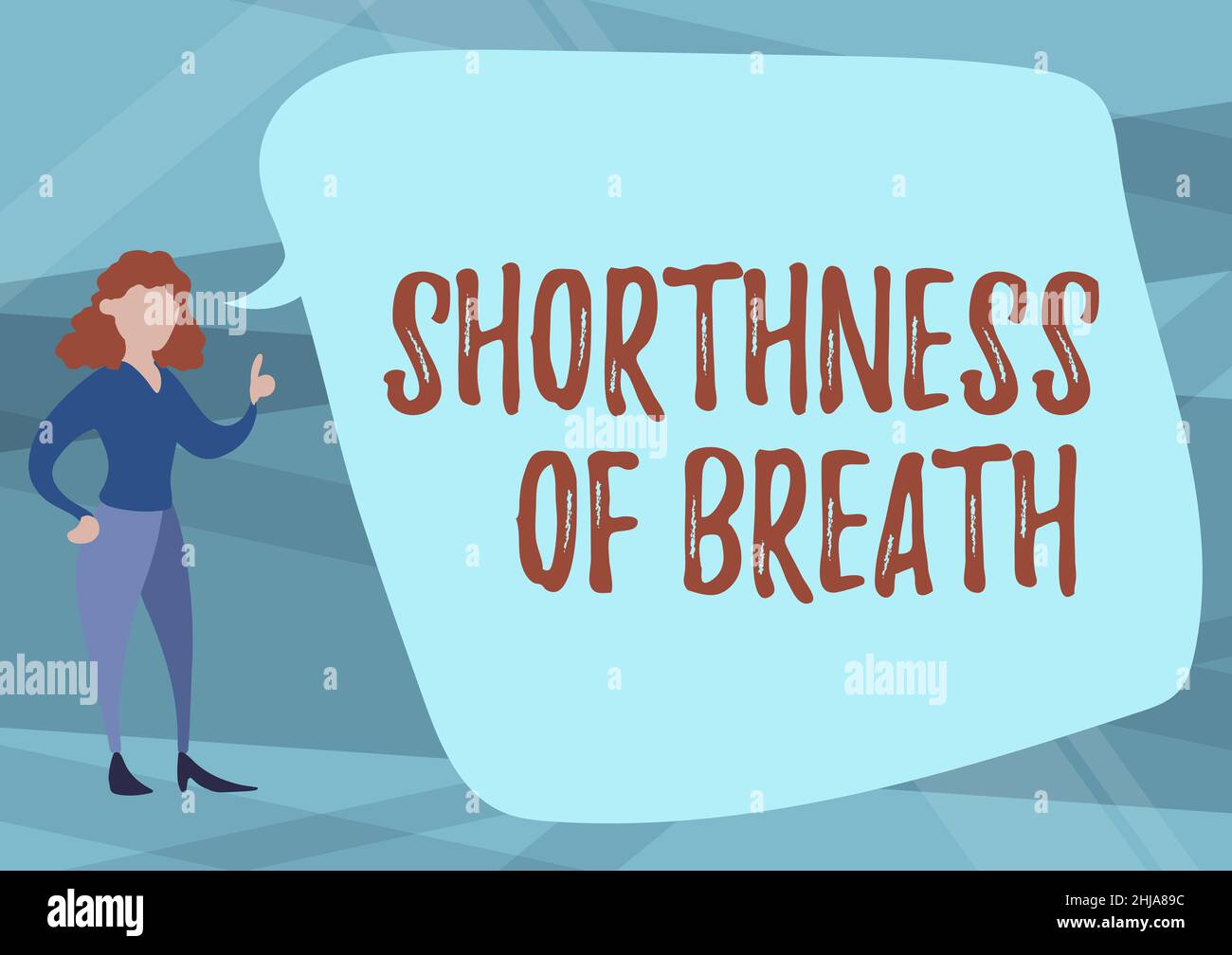 Text sign showing Shorthness Of Breath. Business idea intense ...