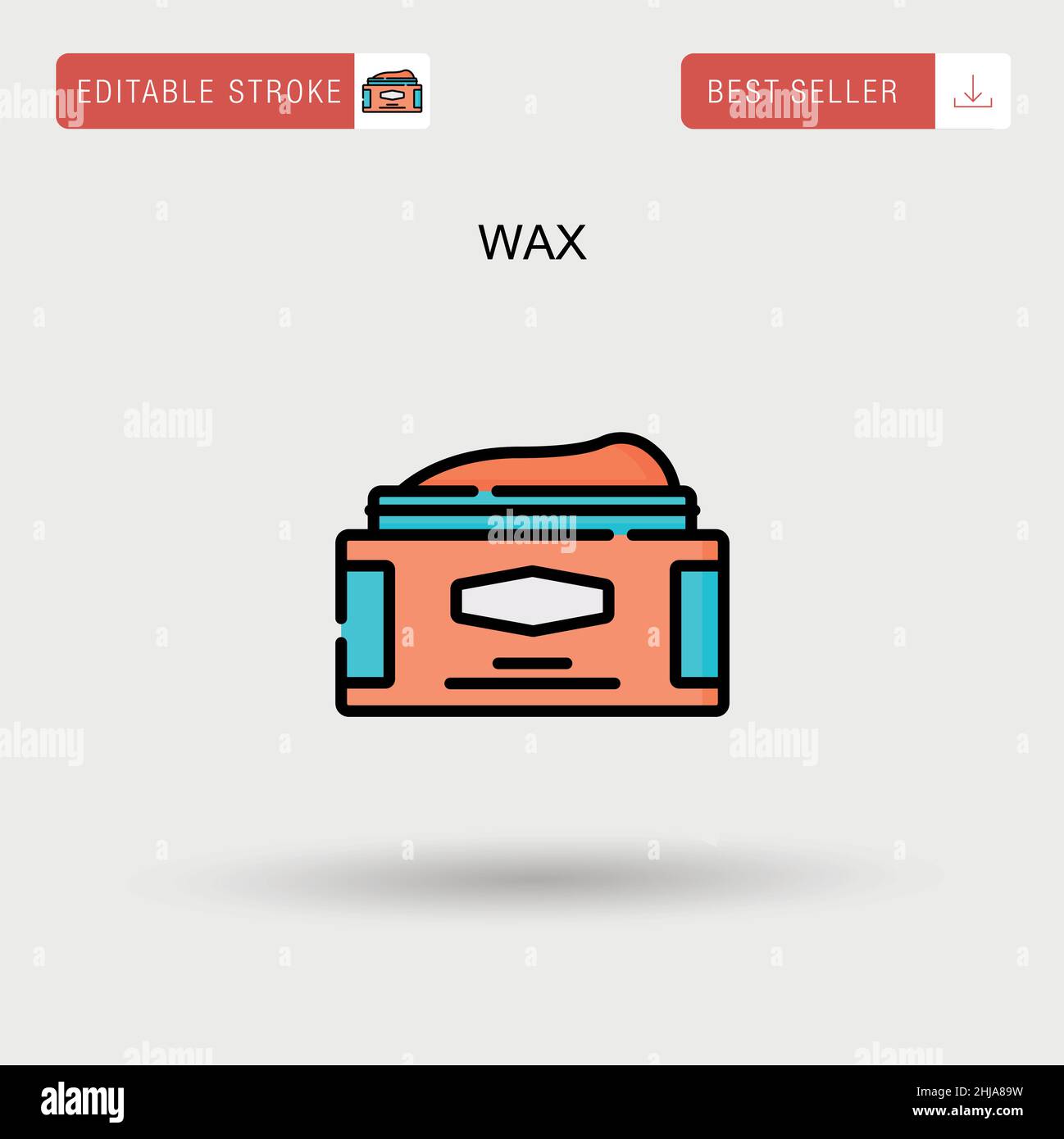 Wax Simple vector icon Stock Vector Image & Art - Alamy